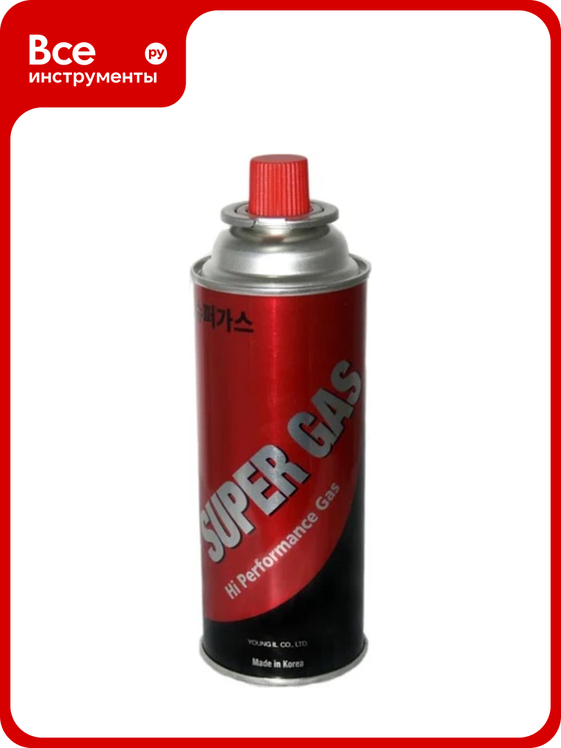 Газ BlackWeld SUPER GAS 220гр. Корея/4шт 144195, для использования качестве картриджа для портативных газовых