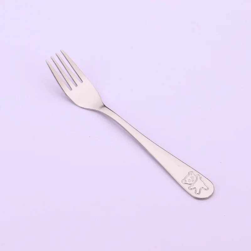 Детская вилка из нержавеющей стали, цвет Fork