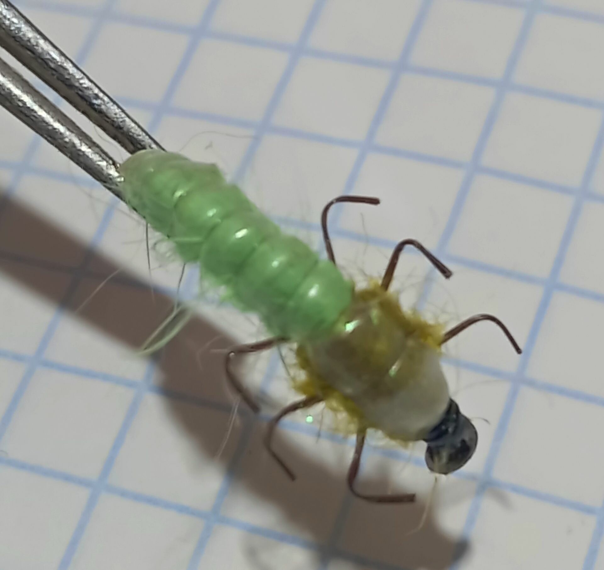 Мушка "Ручейник", для ловли хариуса, речной форели, крючок KUMHO № 8