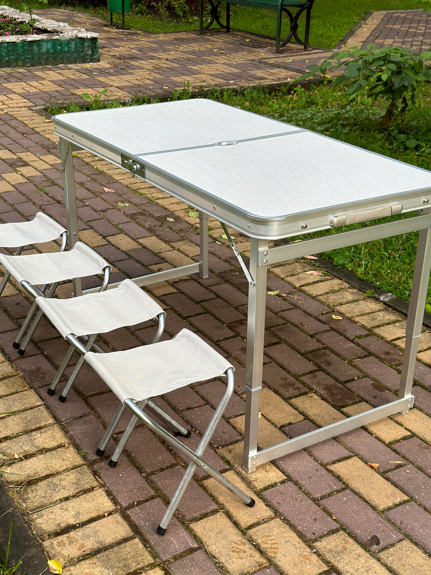 Стол туристический складной усиленный со стульями