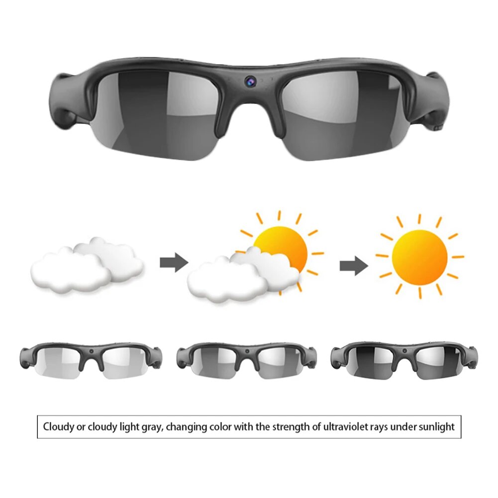 Спортивные очки Camera Smart HD 1080P WIFI с камерой и очками для записи звука