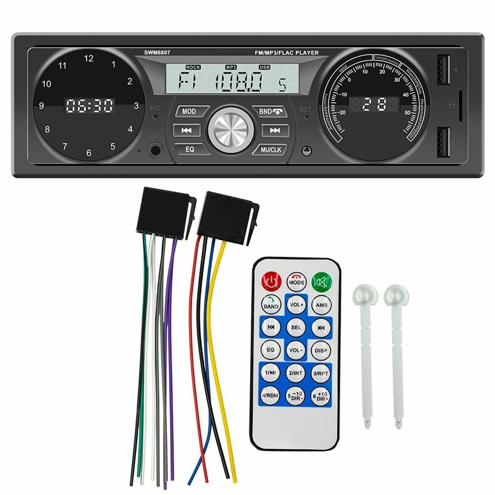 1DIN Автомобильный стерео MP3-плеер MyPads с FM-радио и Bluetooth