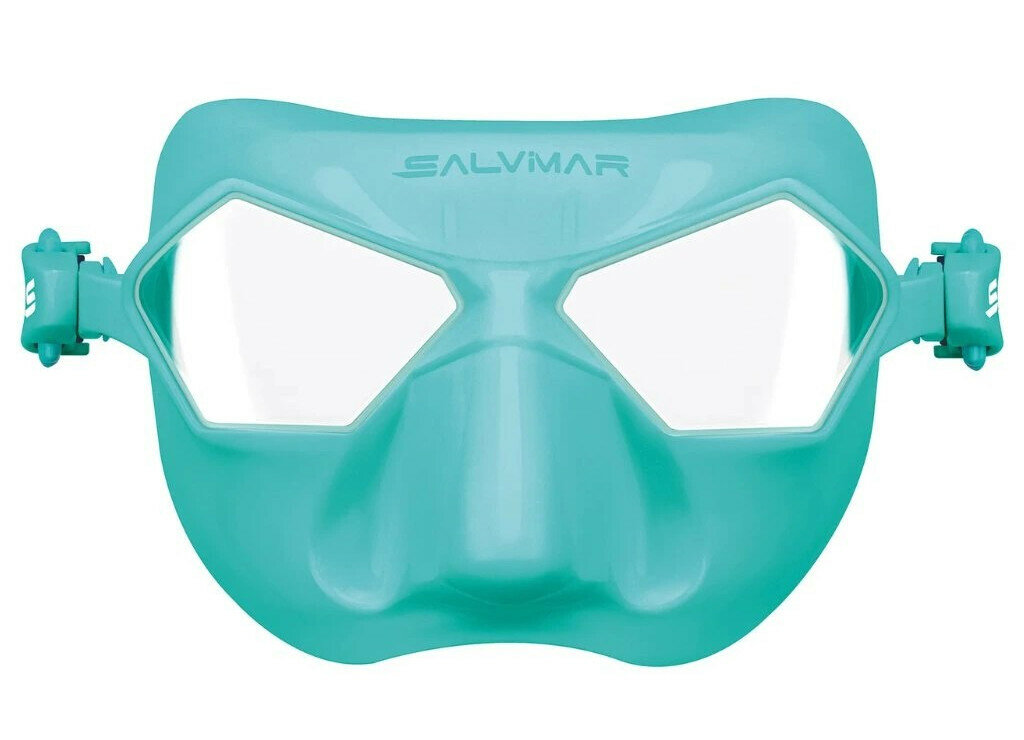Маска Salvimar Incredibile Голубой Силикон/прозрачные Линзы