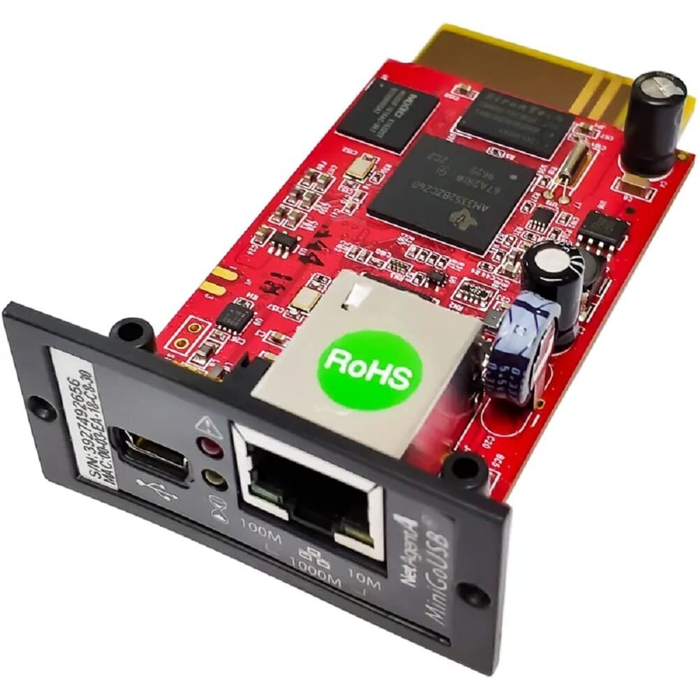 Плата сетевого управления SNMP для ИБП Systeme Electric SE9604 1000 Мбит/с Mini-USB