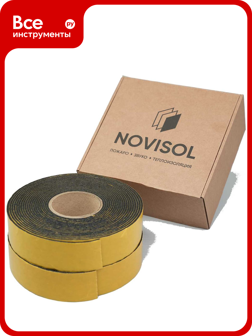 Лента NOVIFLEX 3,00x100-10 VENT/SK, 3 мм, самоклеящимся покрытием