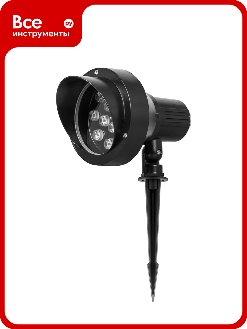 Тротуарный светодиодный светильник на колышке FERON SP2706 85-265V, 12W теплый белый IP65 32131, для подсвечивания