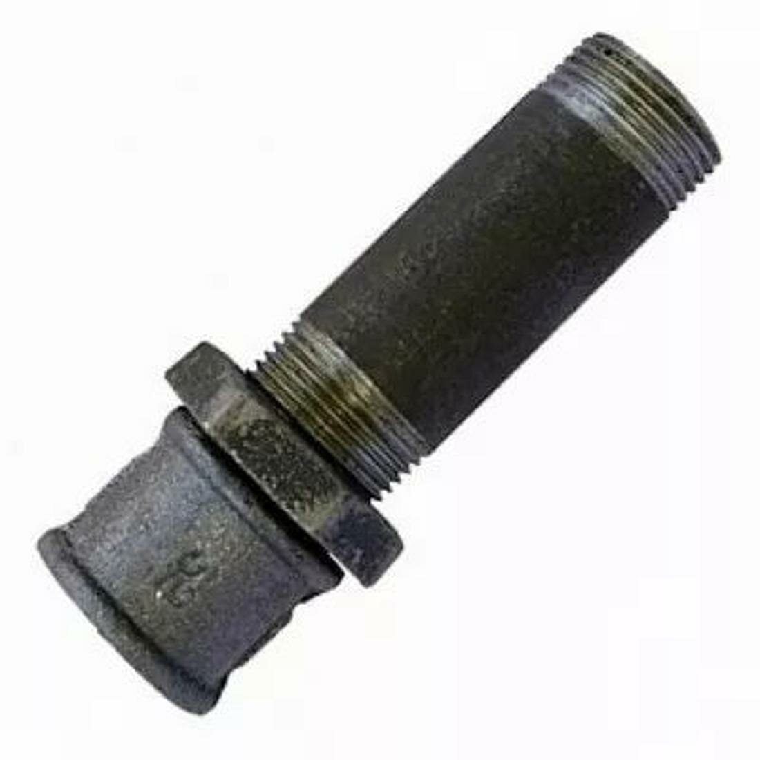 Сгон стальной КАЗ 3/4 Ду20 Ру16 L -110мм в комплекте муфта и контргайка