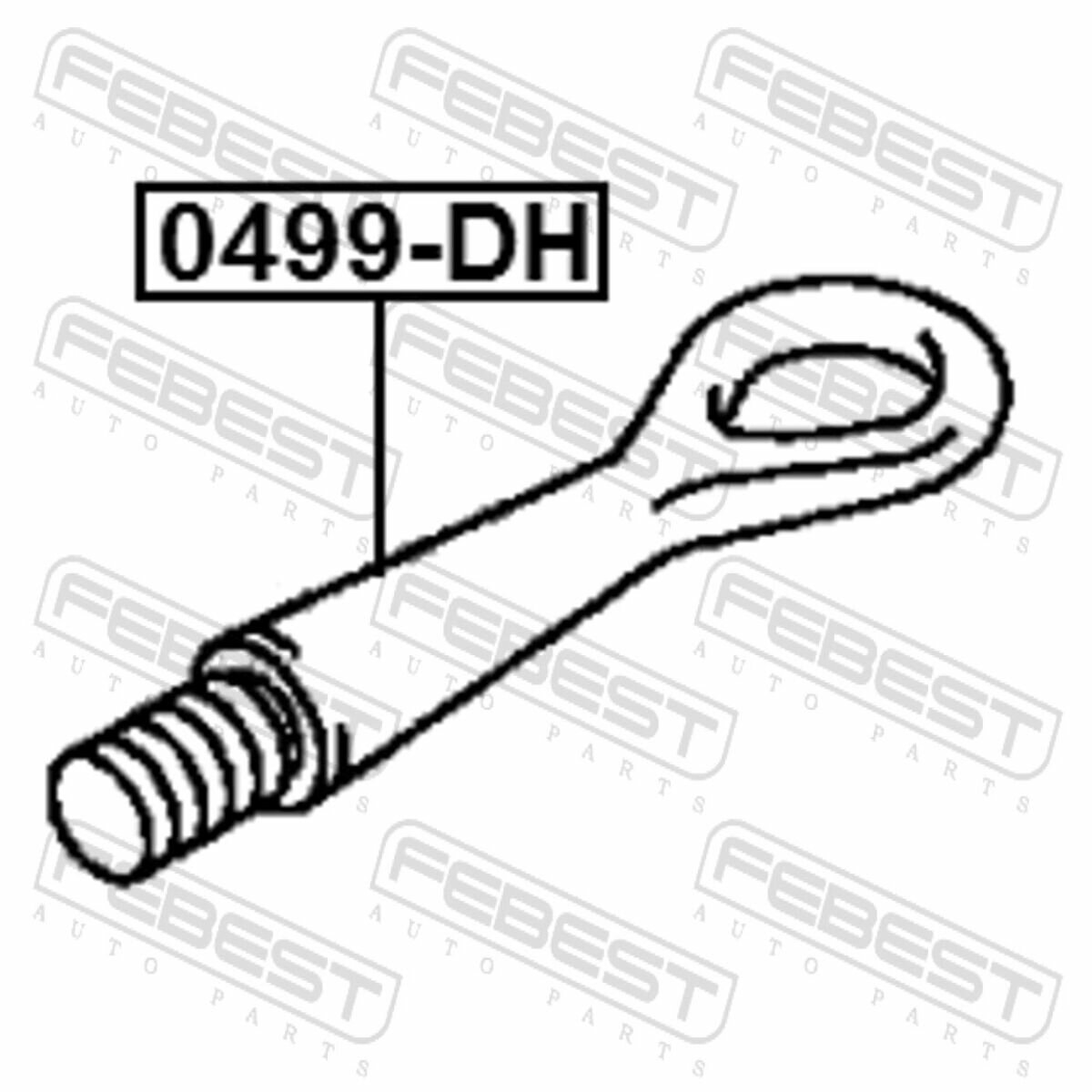 Крюк Буксирный(Febest 0499-Dh)