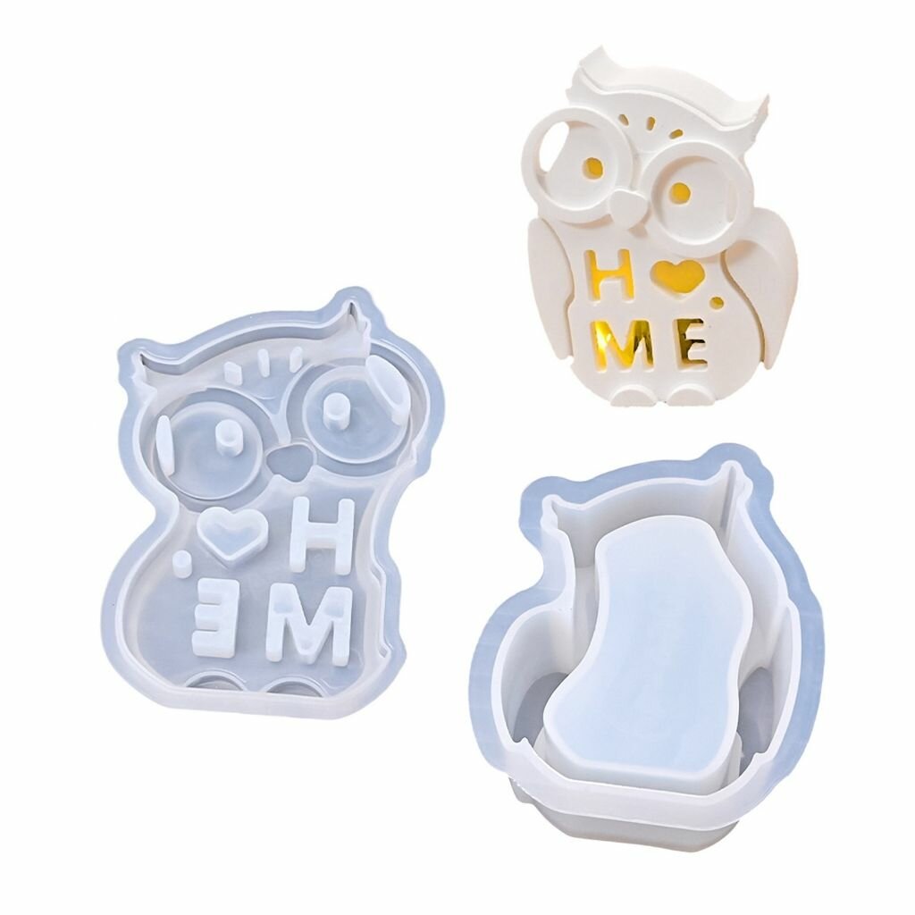 Силиконовая форма для абажура "Сова"-буква S