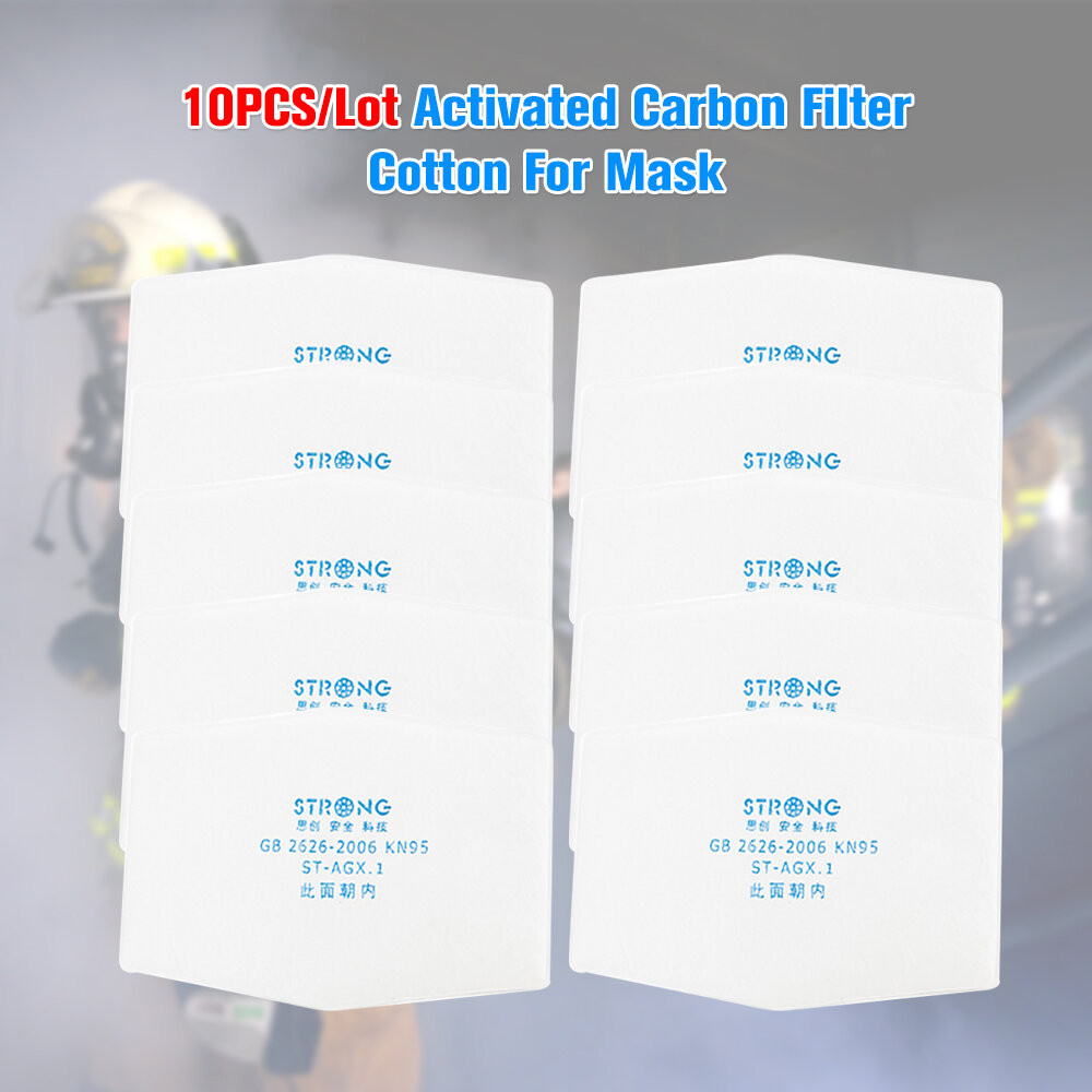 Фильтрующий элемент маски KN90 KN95 с активированным углем, противопылевой, антистатический, PM2.5, респираторная защита, фильтр для лица для использования на открытом воздухе, 10 шт.