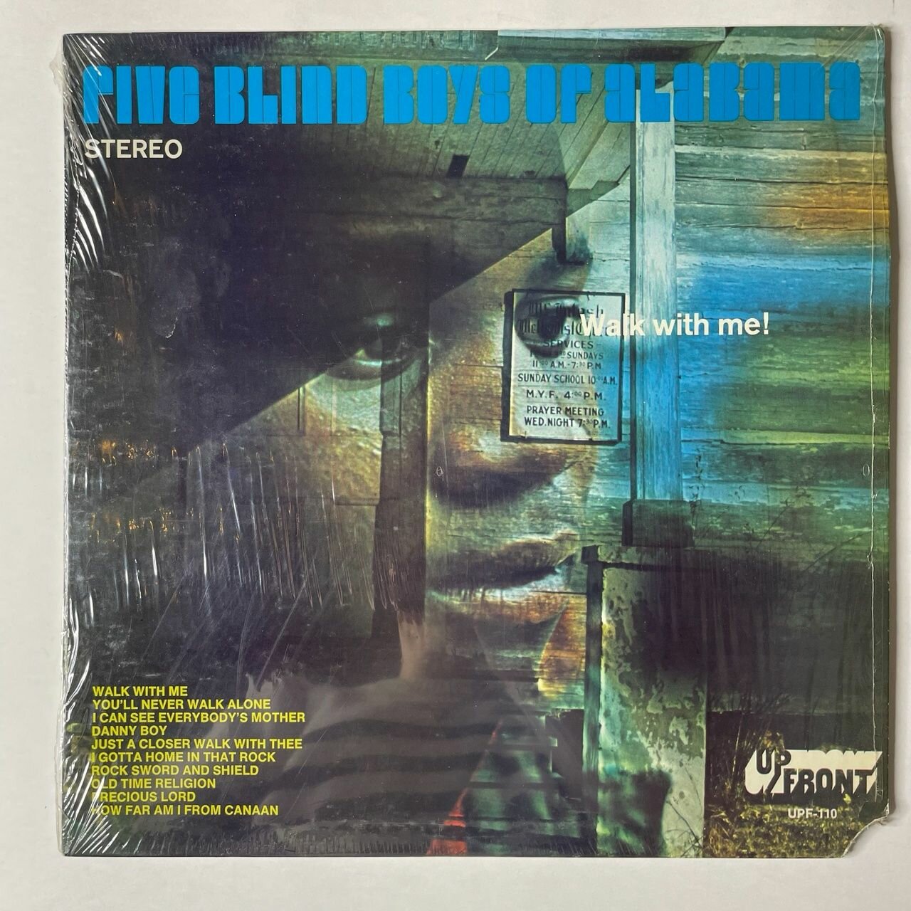 Винтажная виниловая пластинка LP Five Blind Boys Of Alabama Walk With Me! (USA 1968)