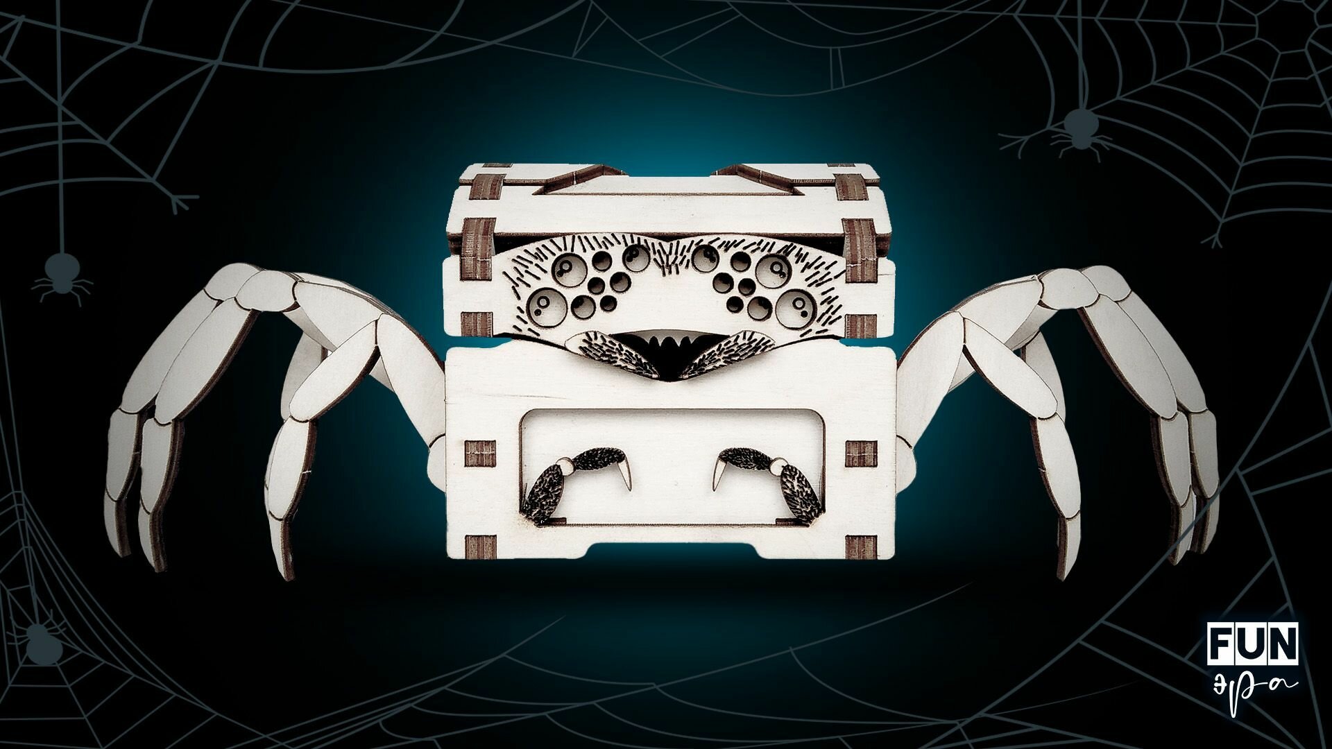 Сундук паук - шкатулка - 37х9х10 см