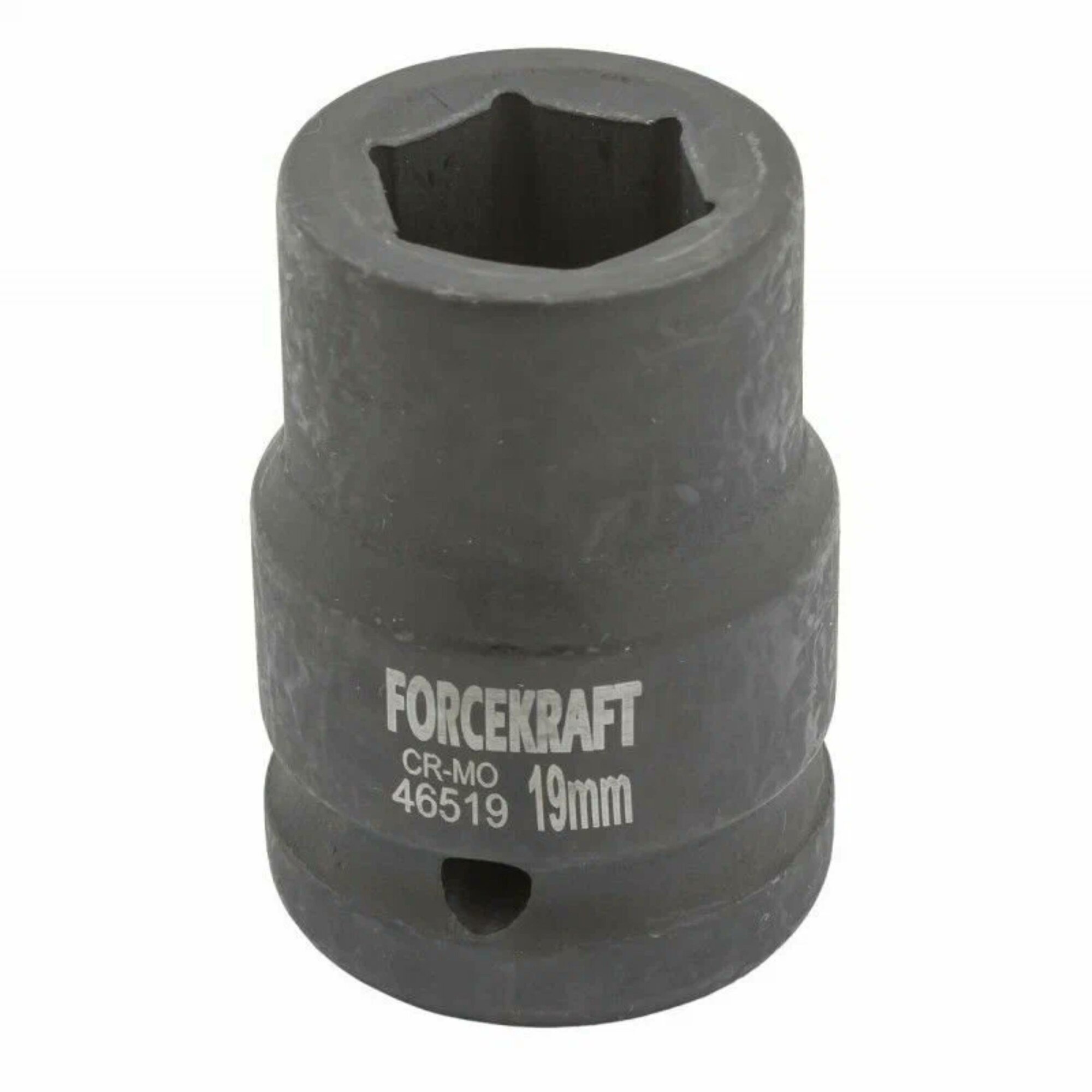 Головка ударная ForceKraft, для гайковертов, шестигранная, 3/4 дюйма, 19 мм