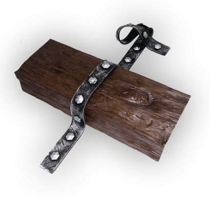 Ремень Имитация Полосы Кованного Металла Уникс М Серебро 950х40х7мм для Маскировки Стыков.