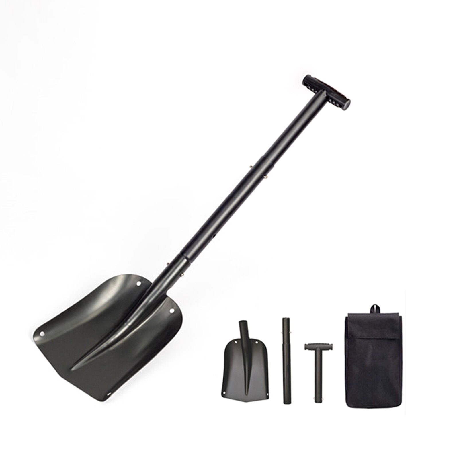 Telescopic Snow Shovel Sport Utility Retractable Camping Removal Tool