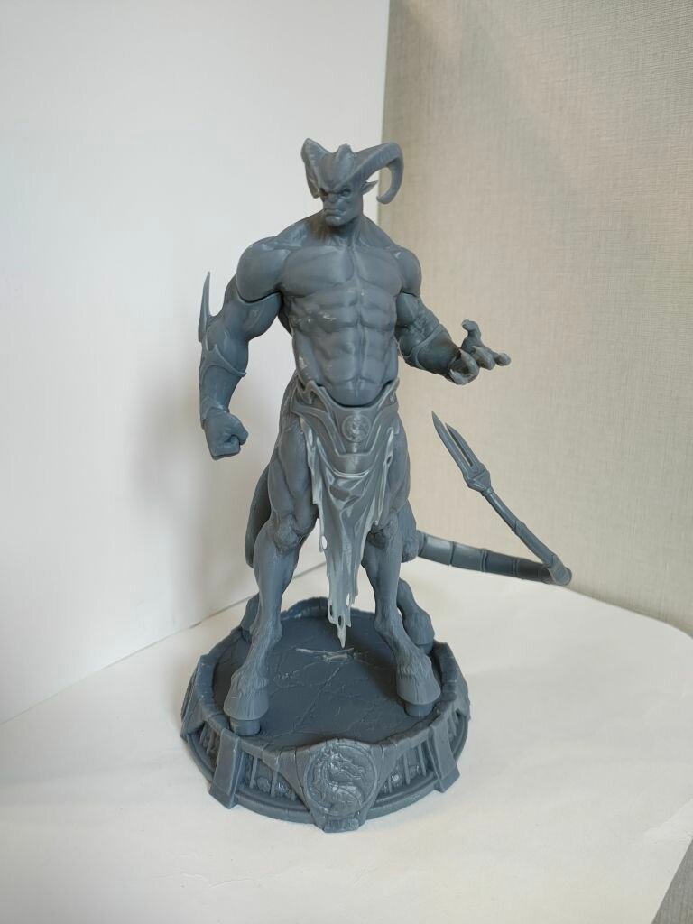Фигурка Motaro Mortal Kombat Мотаро мортал комбат(сборная модель, серого цвета - не окрашенная) 20 см высота