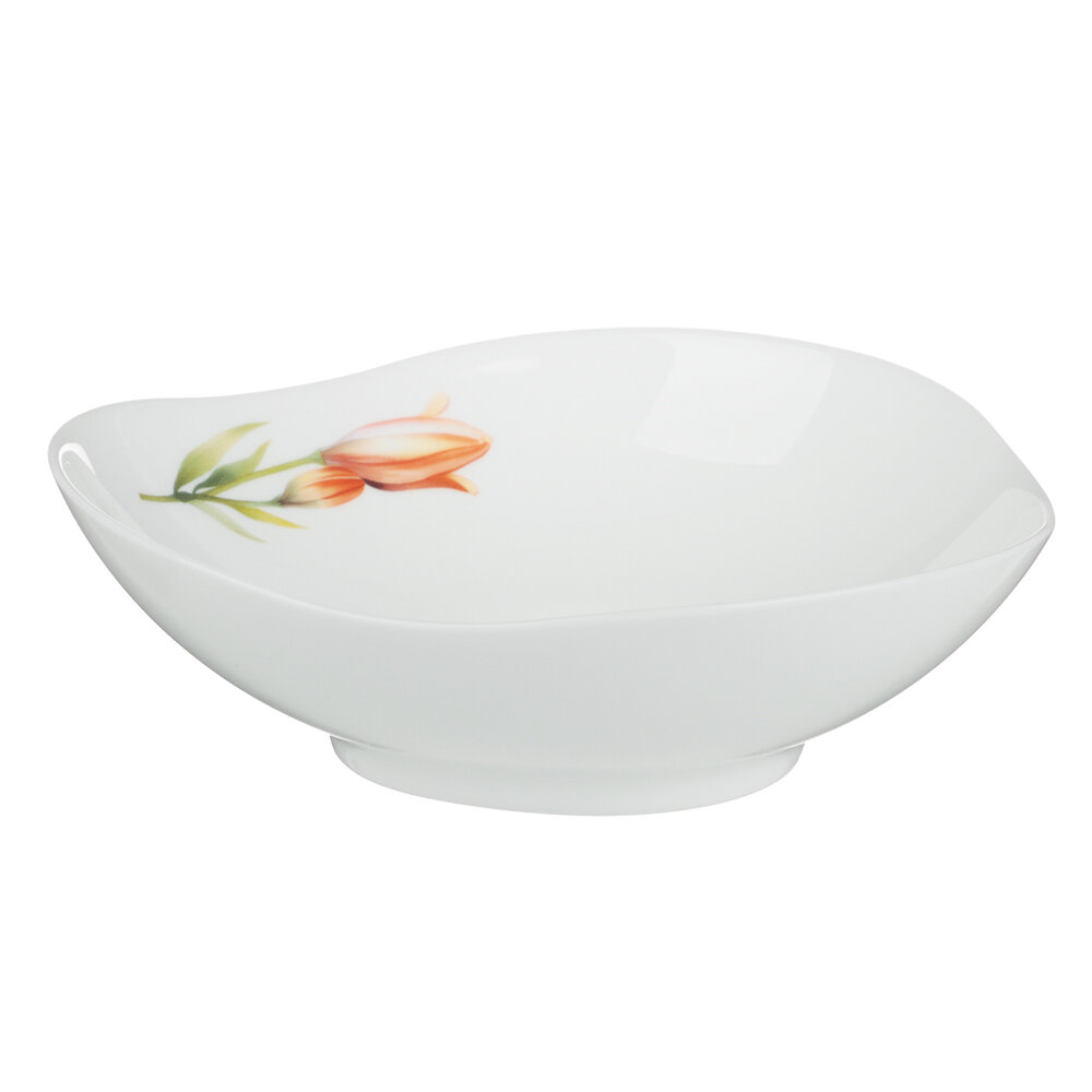 Набор салатников 680 мл "Лилия", 17х6,5 см, 6 шт, опаловое стекло