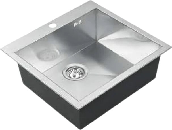 Мойка кухонная Kaiser KSM-5451 металлическая, прямоугольная, 54x51, мойка для кухни, матовая, немецкая