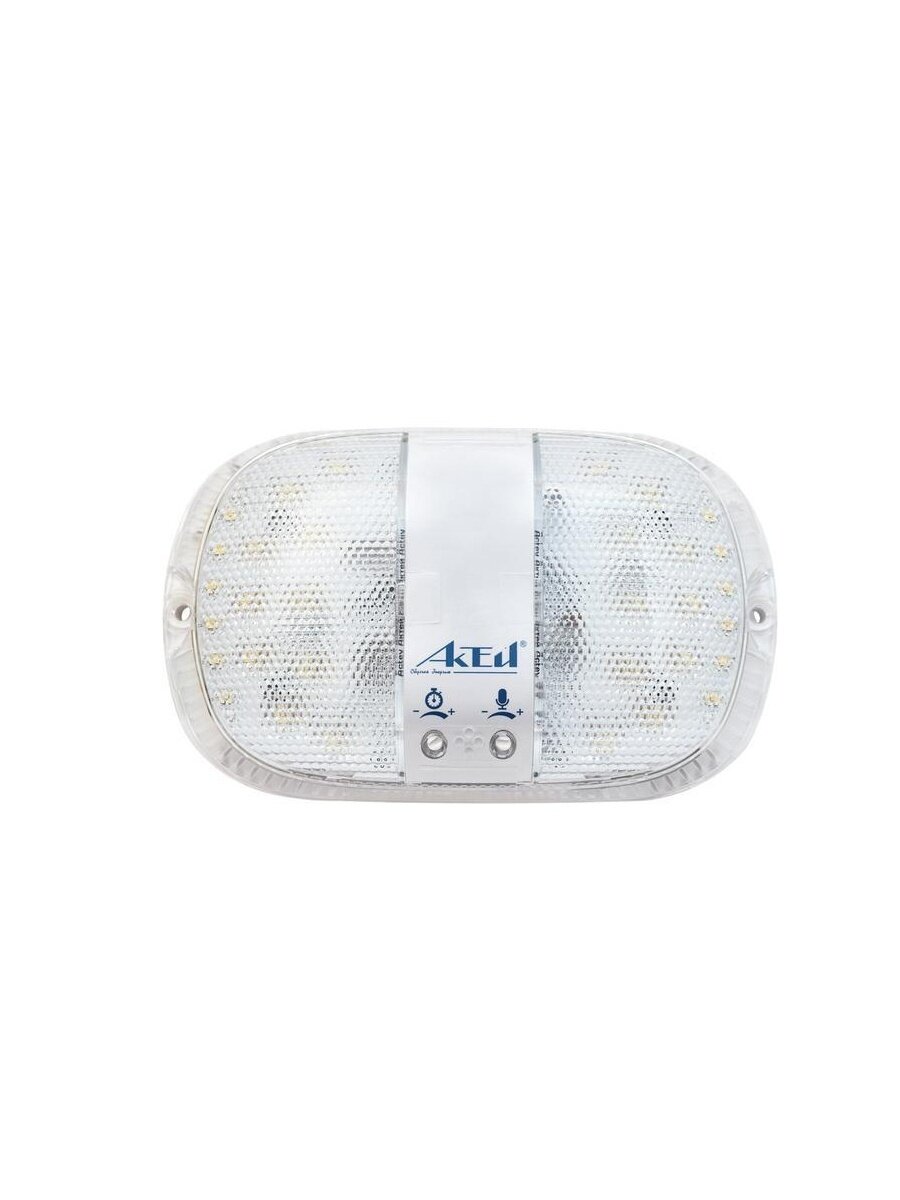 Светильник светодиодный ЖКХ Персей 8Вт IP30 с оптико-акустическим датчиком и БАП 3 режима работы Актей СА-7008Б