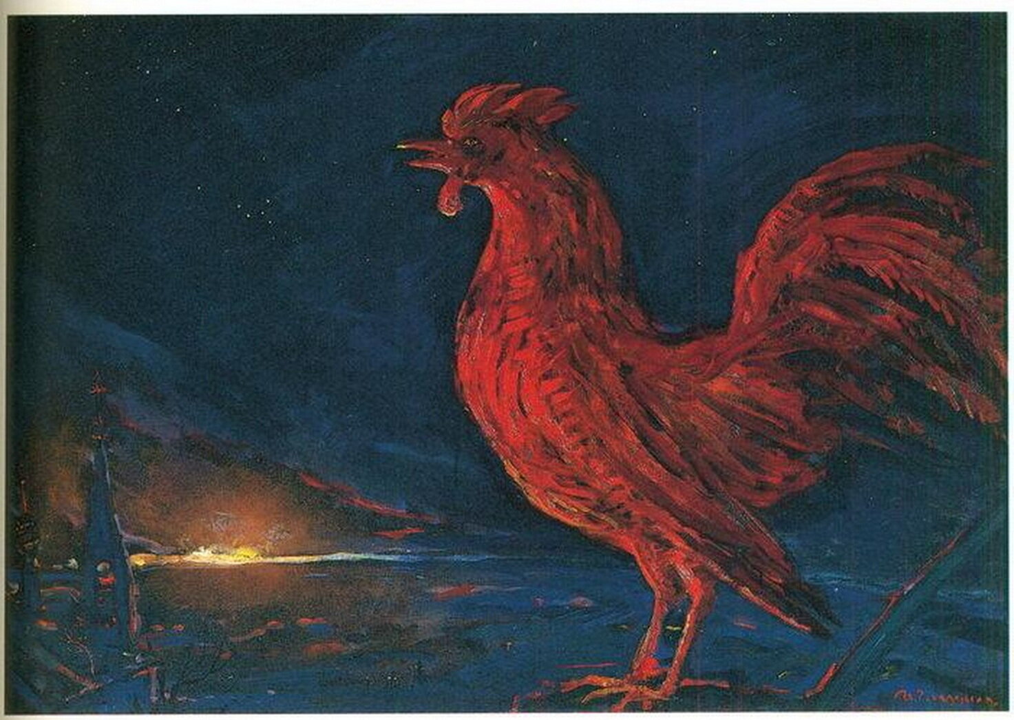 Плакат, постер Жар-Птица на бумаге, размер 21х30см