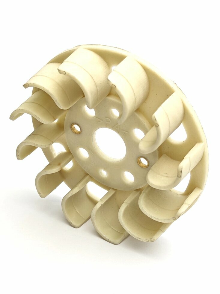 Крыльчатка Калибр бензогенератора БЭГ-900И БЭГ-1200И БЭГ-2700И вентилятор маховика двигателя ф25х131мм h=29мм 12 лопасте