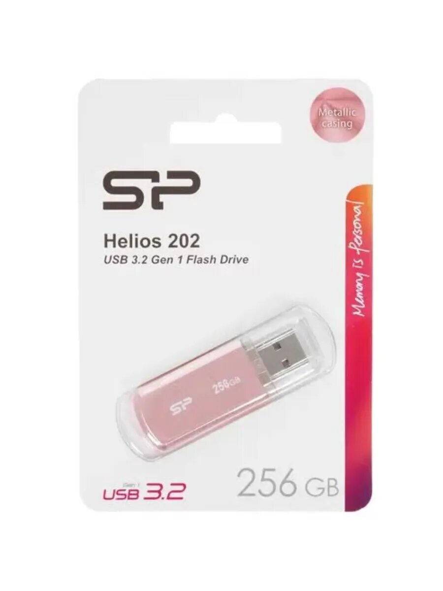 256 ГБ Helios 202 SP256GBUF3202V1P розовый USB 3.2 Gen 1 A