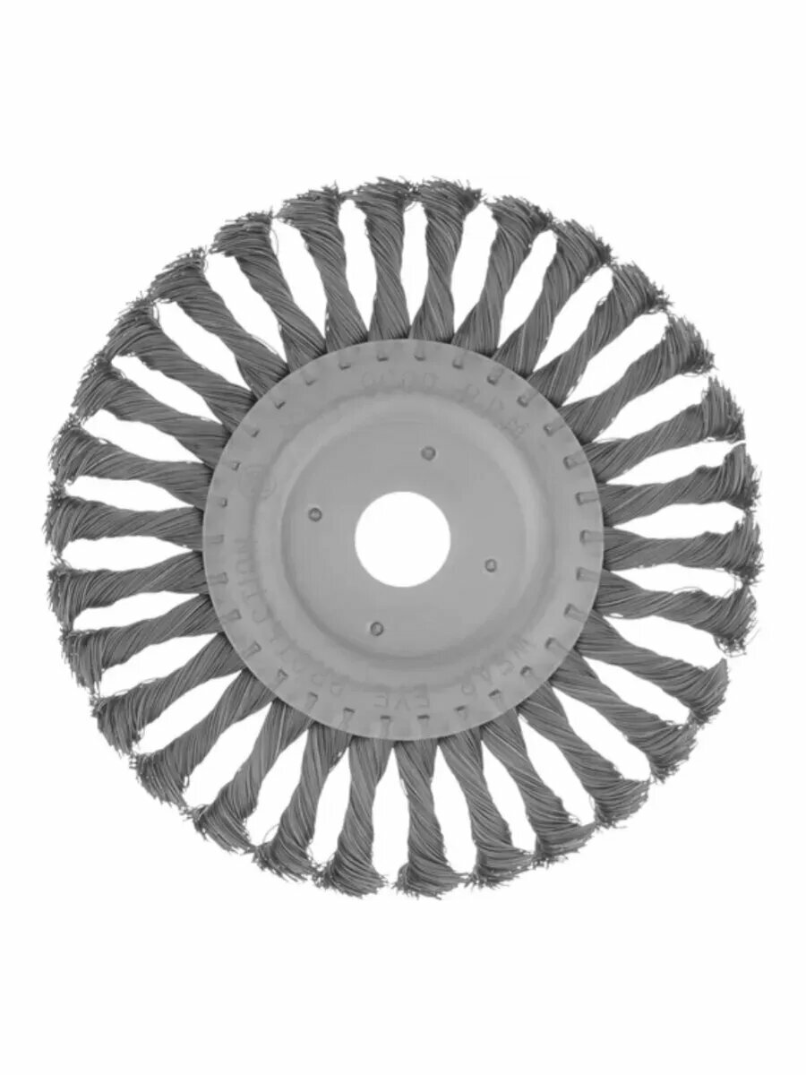 Щетка для УШМ 175мм, посадка 22.2мм, плоская Matrix 74636