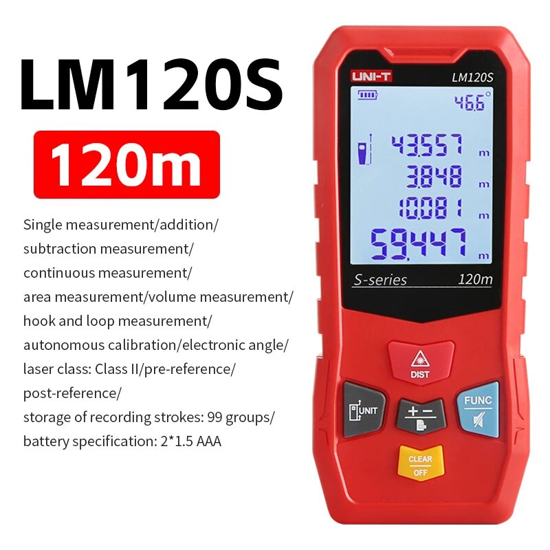UNI-T Лазерный дальномер LM-S LM120S