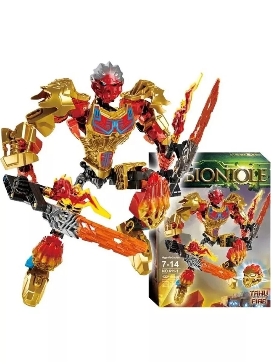 Конструктор Bionicle Бионикл Таху Повелитель огня, 132 детали