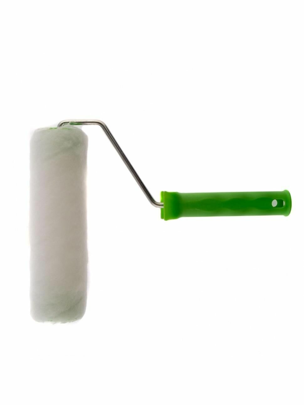 Валик "Искусственный мех" с ручкой, 200 мм, ворс 15 мм, D 48 мм, D ручки 6 мм, полиэстер Сибртех 80113