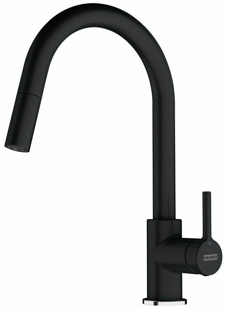 Смеситель Franke Lina (выдвижной шланг) 115.0626.055 оникс