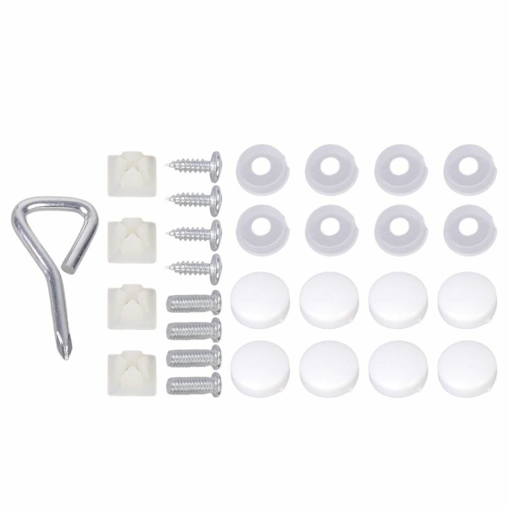 Винты крепления номерного знака, Белый