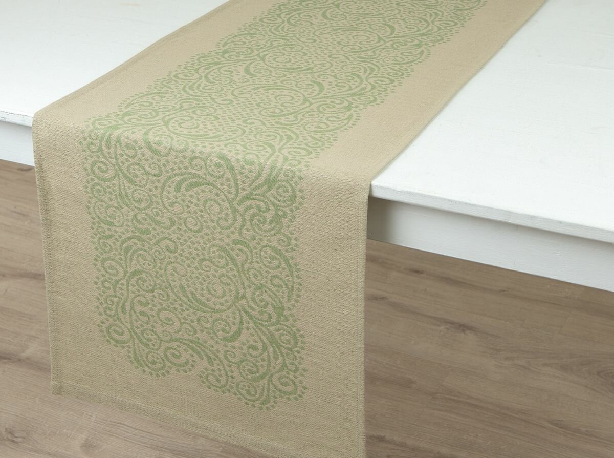 Дорожка Оршанский "Карункi-2", лен/хлопок, 45 см x 150 см, плотность 250 г/кв. м