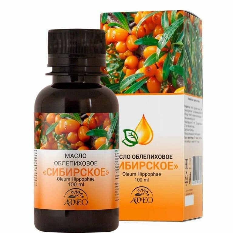 Косметическое масло Aveo "Сибирское", Облепиховое, 100 мл