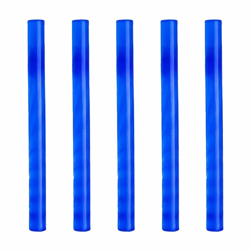 Печать,5 круглых восковых палочек желеобразного цвета с высокой проницаемостью - темно-синий