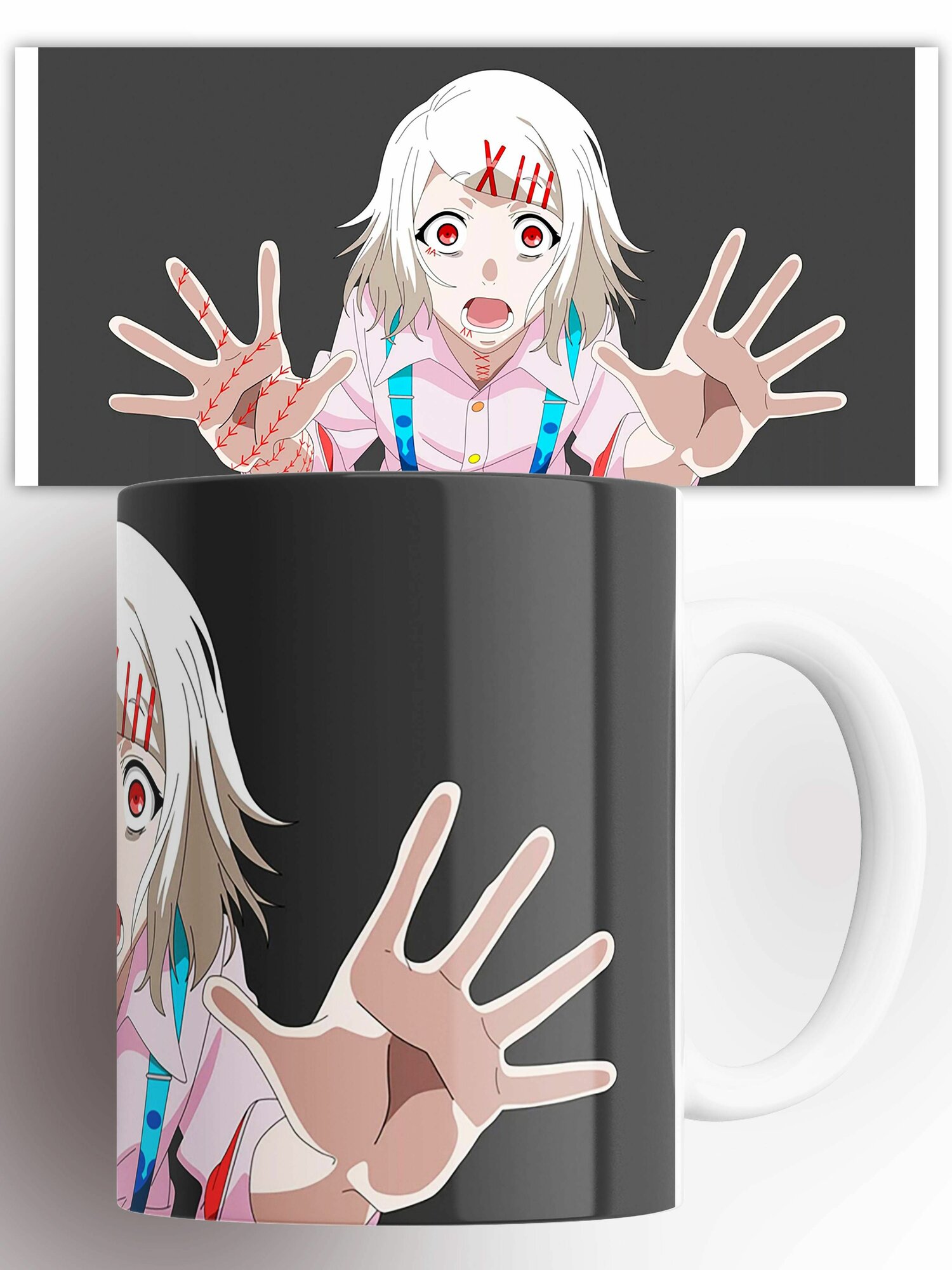 Кружка аниме Токийский Гуль Джузо Судзуя 330 мл