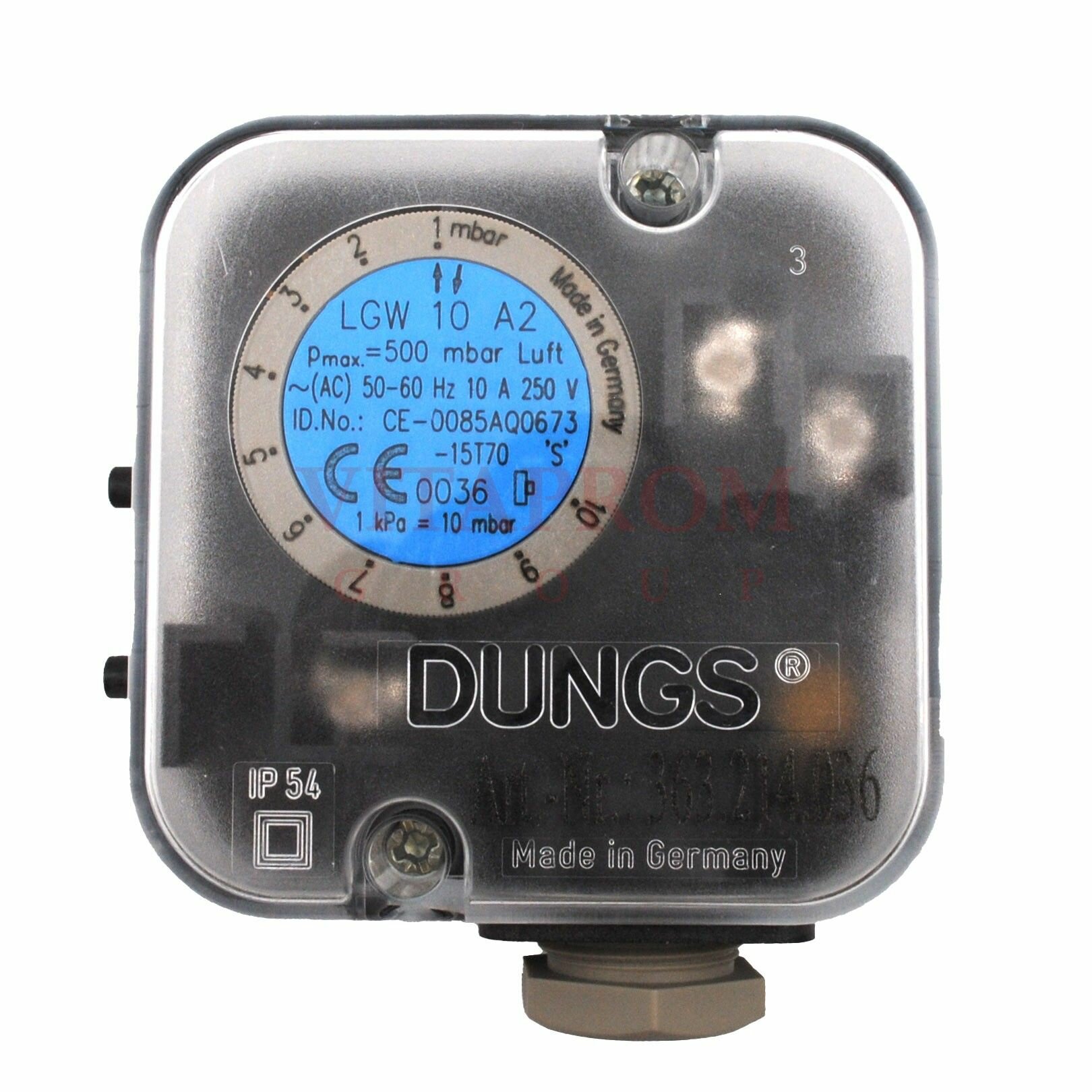 Датчик-реле давления Dungs LGW10A2 107417