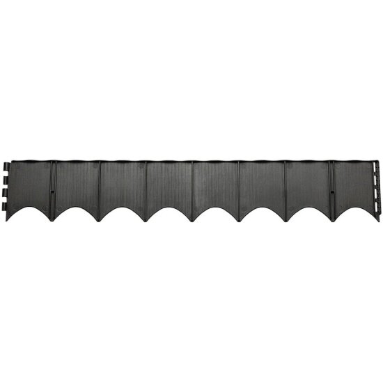 Graf Бордюр для газона черно-коричневый 75х13 см 6шт 645150