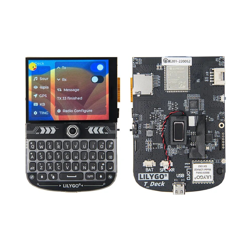 LILYGO® T-Deck ESP32-S3 LoRa 868MHz, черная клавиатура