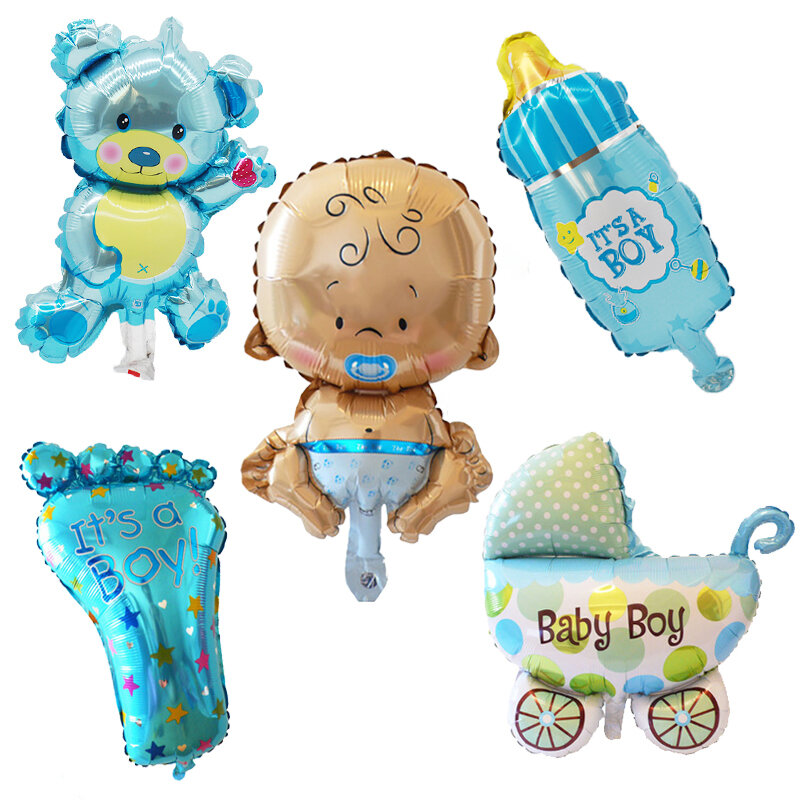 Рождественские воздушные шары из фольги, детские игрушки, старик, снеговик, пряничный человечек, 5 шт.