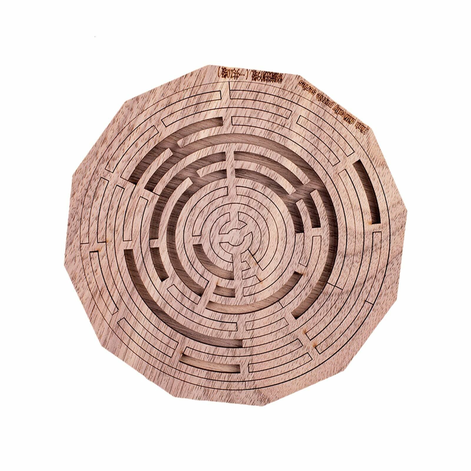 Головоломка для расшифровки, сжигающая мозг, Деревянная Взрослых 10-го уровня сложности-Фиолетовый