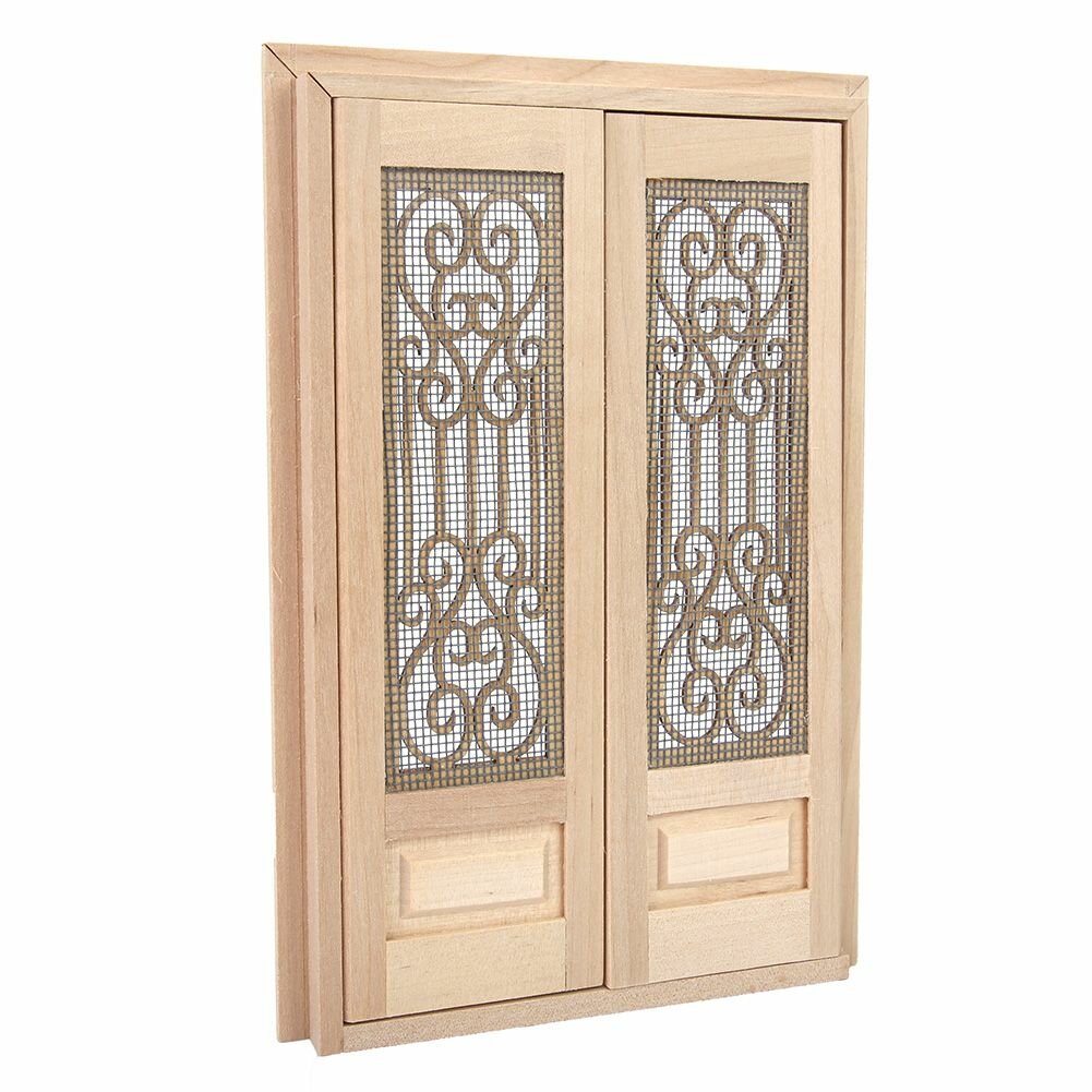 Кукольный домик в масштабе 1:12 с открытой дверью-ширмой, простой эмбрион в рамке, аксессуары для имитационной модели