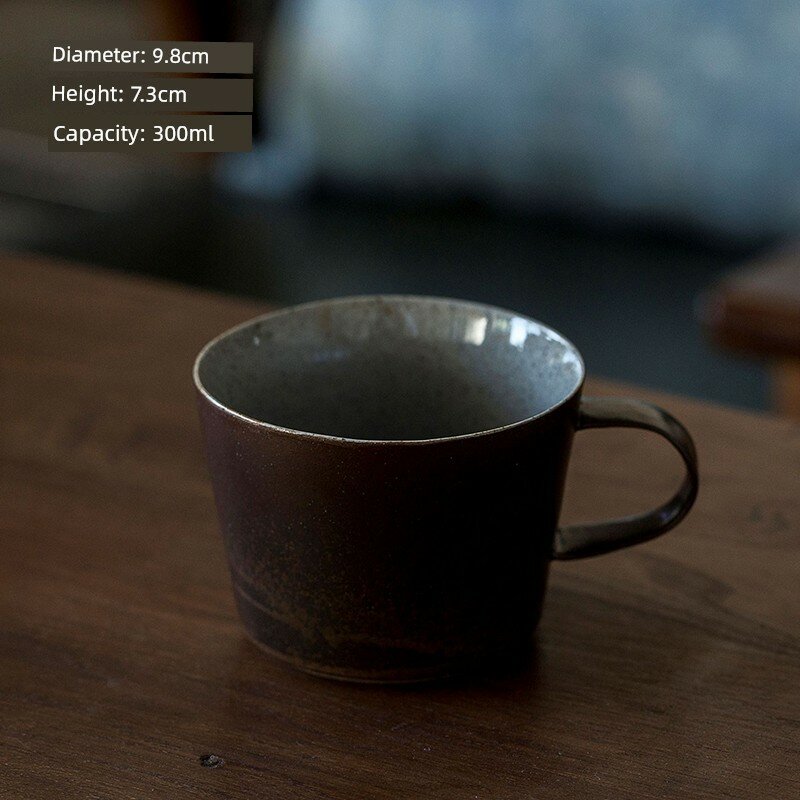 Кружка для кофе в скандинавском стиле, винтажная грубая керамика, красивая чашка, высококачественная чашка для