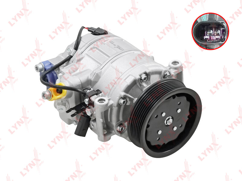 Компрессор кондиционера LYNXauto RA-4035. Для: AUDI Q7 I 3.6 06>, Porsche Cayenne I 3.2-3.6 03>, VW Touareg I-II 3.2-3.6 02>
