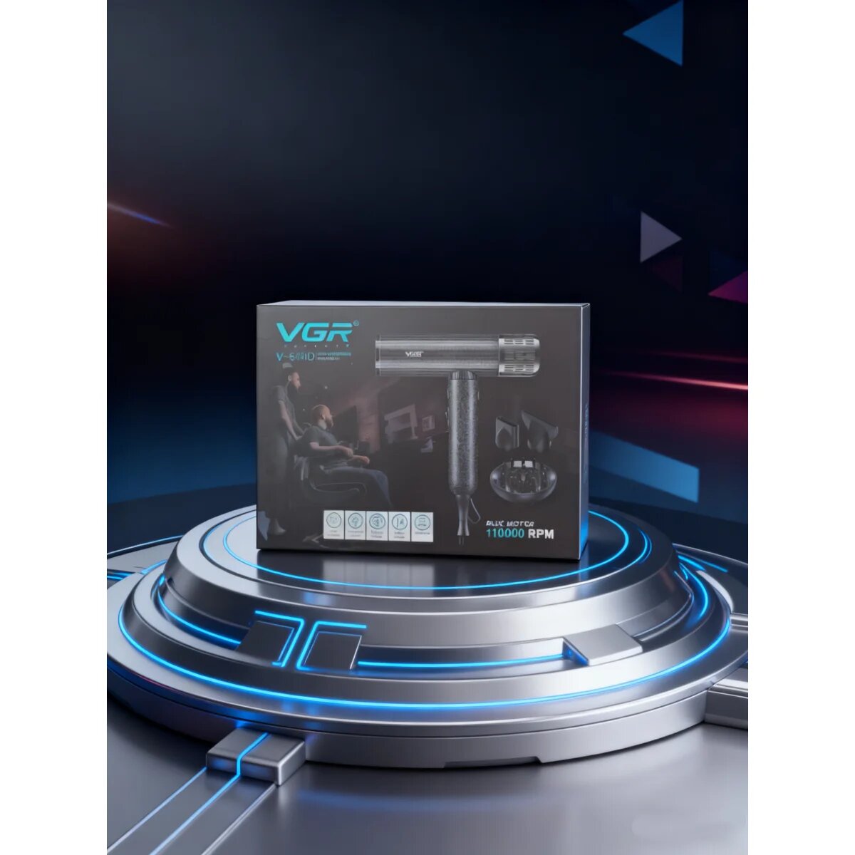 Профессиональный фен VGR V-640HD