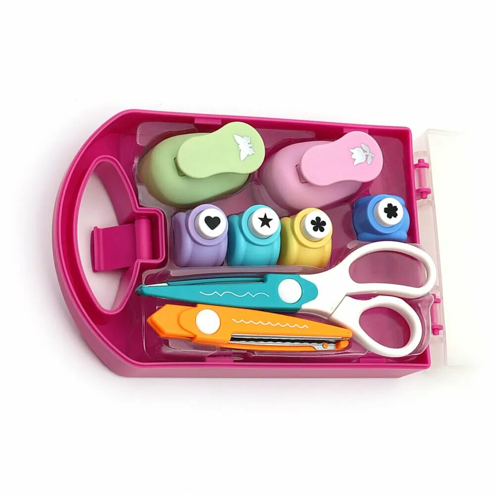 Детский набор для вырубки с ножницами скрапбукинга，（Рекомендуемые качественные продукты）