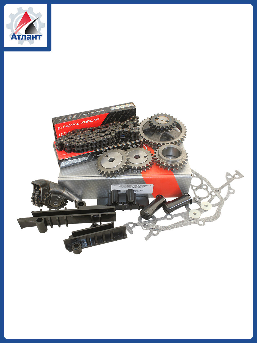 Идеальная фаза Комплект ГРМ дв. ЗМЗ-405, 409 Евро-3 (полный) (Разрезные звёзды, цепь 72-92 Киров) арт. 406.3906625-05Э