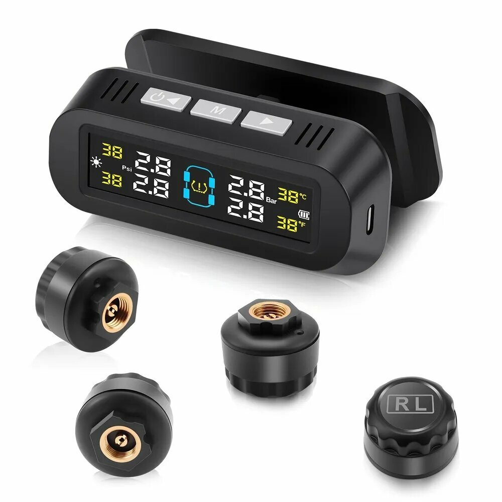 Система контроля давления в шинах TPMS, внешний датчик давления в шинах, подарок для автолюбителей