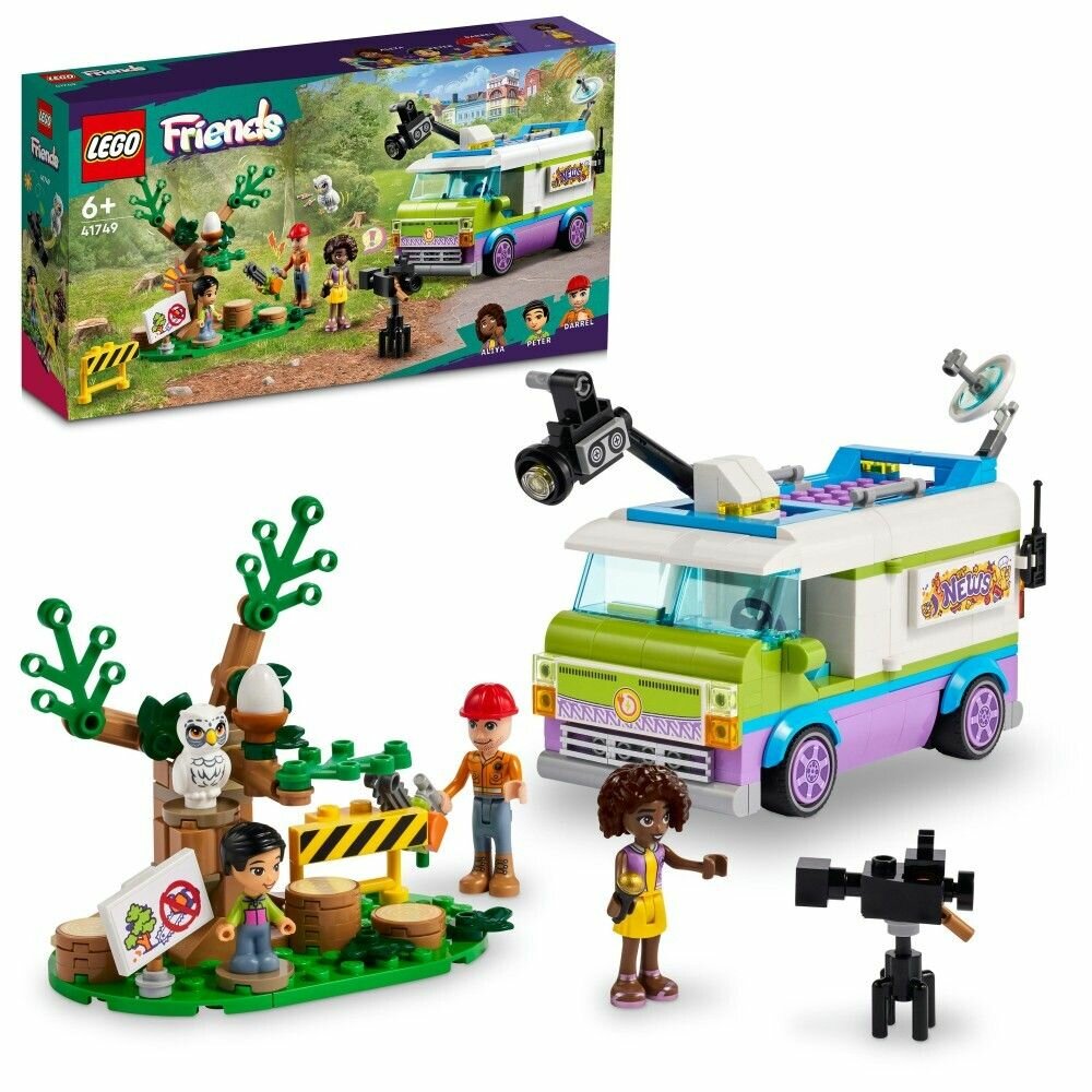 41749 Пластиковый Конструктор Lego Friends 41749 Newsroom Van Репортерский фургон
