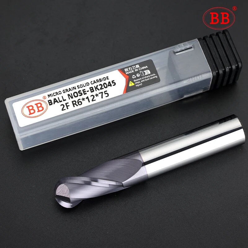 Концевая фреза BB BK2045 R1x4x4x50, 0.5-10 мм, 2 канавки